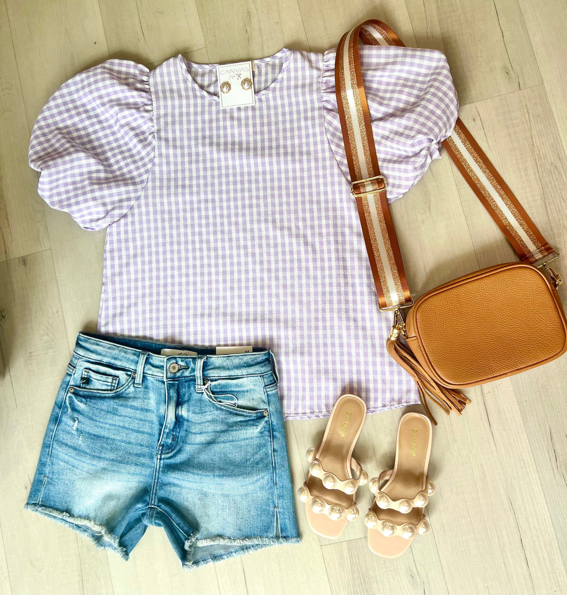 Gingham Seersucker Top – Evangelene and Co.